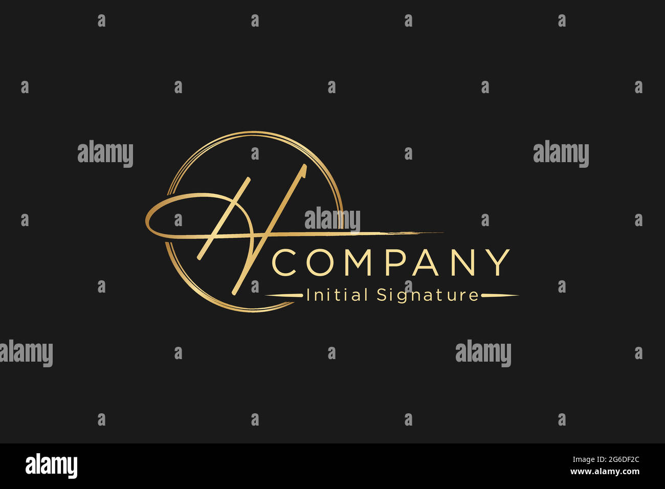 Letter h signature logo Stock Vector Images - Alamy
