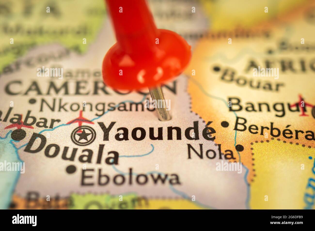 Map of yaounde hi-res stock photography and images - Alamy