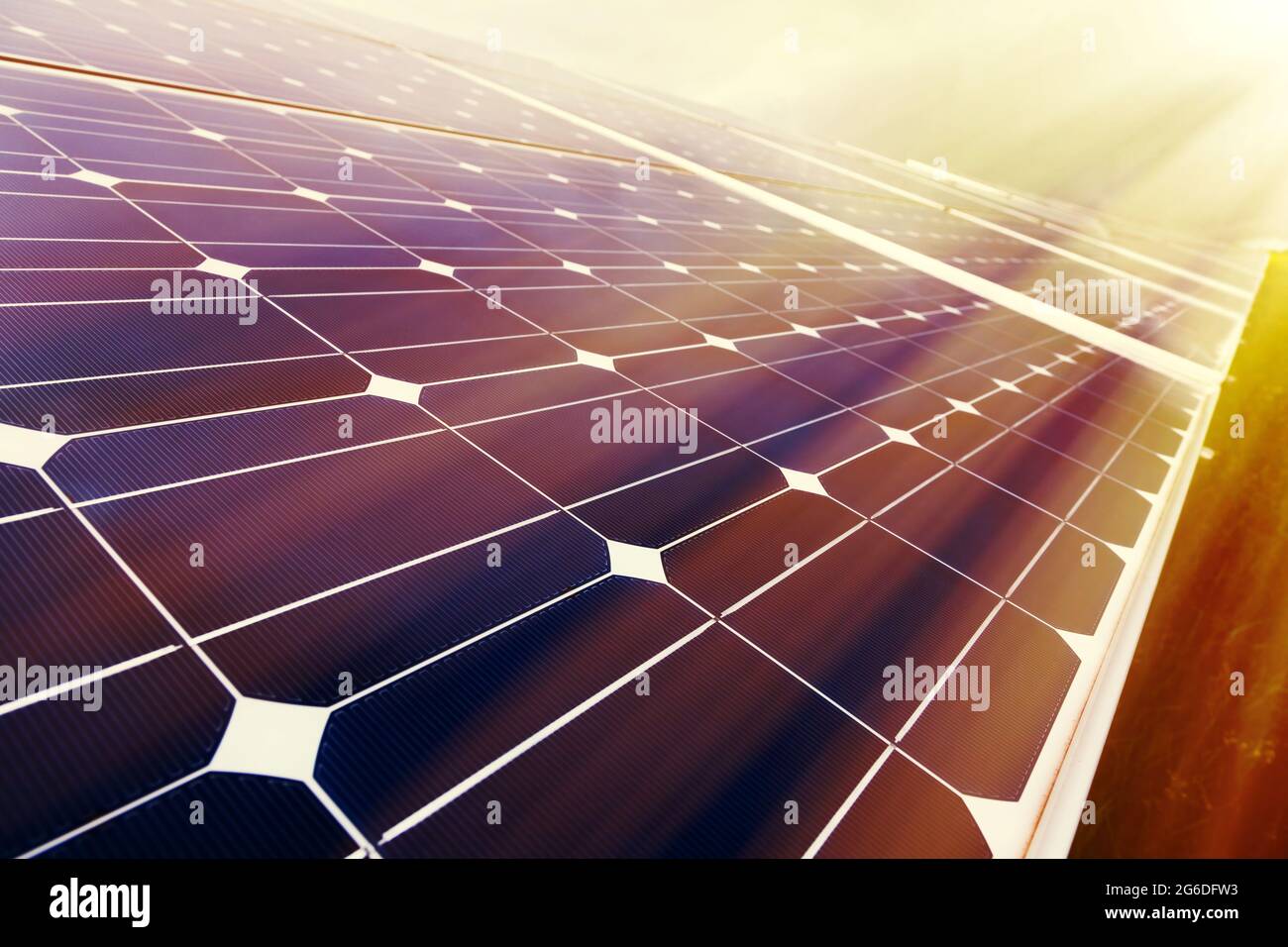 Power plant using renewable solar energy and Sun Stock Photo - Alamy