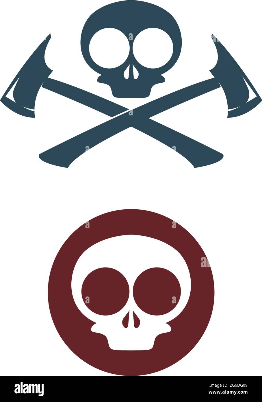 Skull logo icon design vector template illustration Stock Vector Image ...