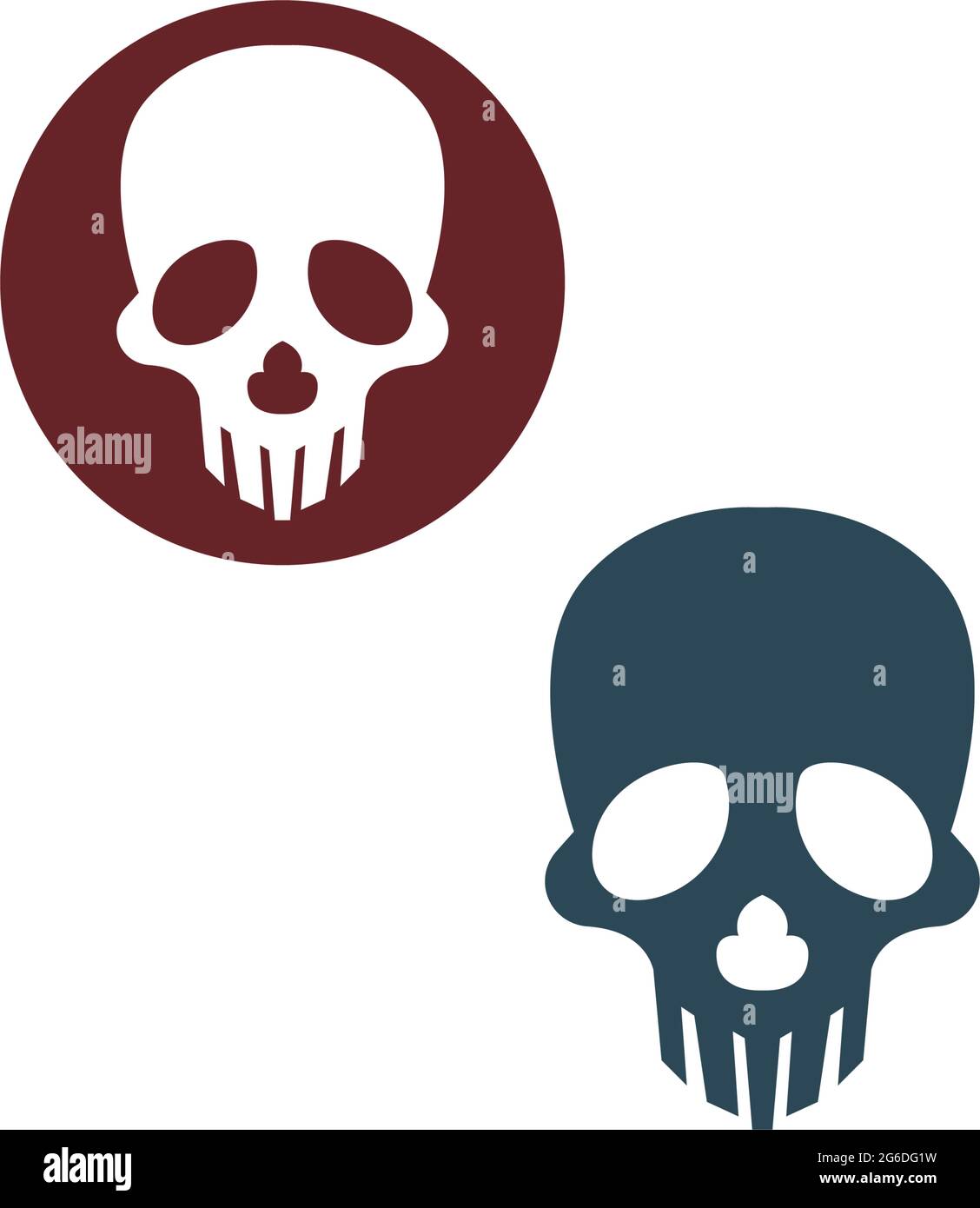 Skull logo icon design vector template illustration Stock Vector Image ...
