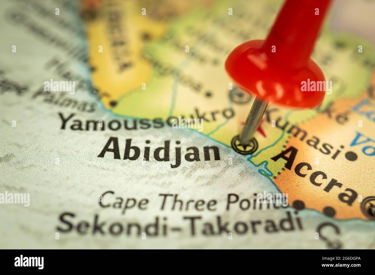 Map of abidjan hi-res stock photography and images - Alamy