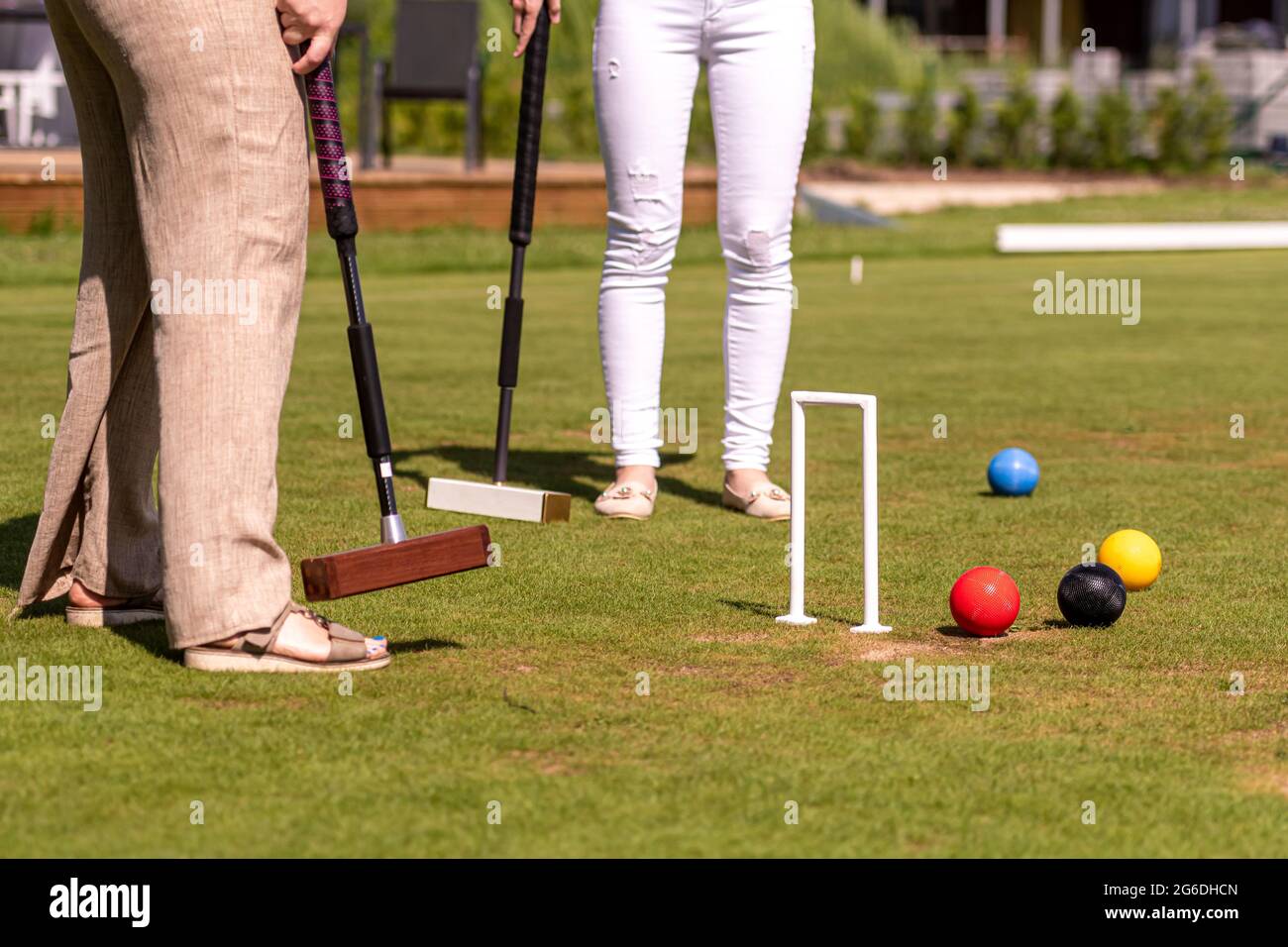 Croquet field hi-res stock photography and images - Alamy