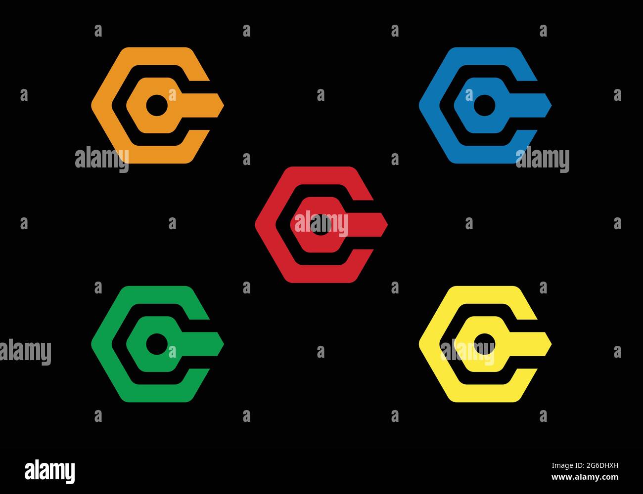 Key logo design hi-res stock photography and images - Alamy