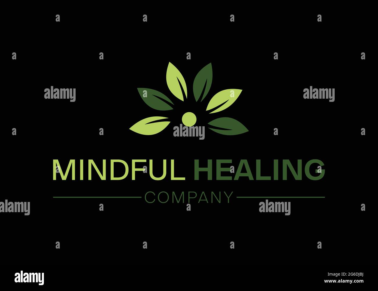 Wellness Company Logo Yoga Logo Health Logo Mindful Healing Company ...