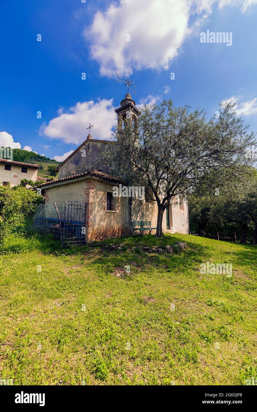 Italy Veneto Asolo Church of San Martino Stock Photo - Alamy