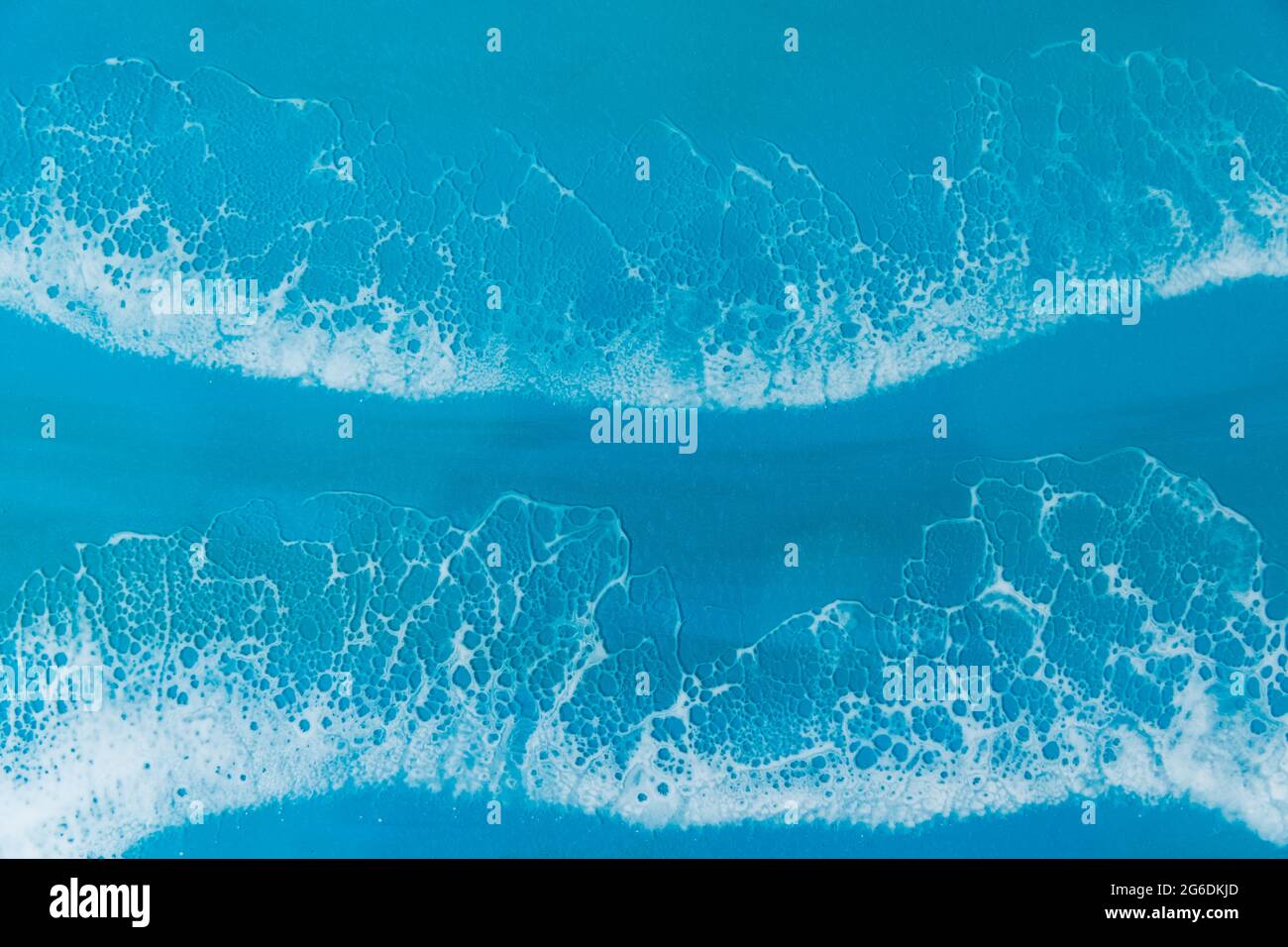 Resin art with blue waves. Sea background made of epoxy art Stock Photo ...