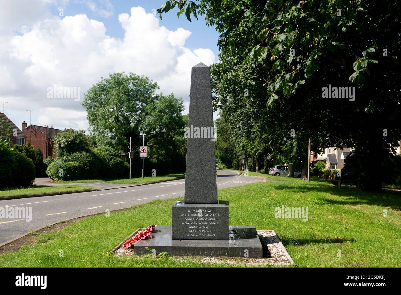 The village war memorial, Ansty, Warwickshire, England, UK Stock Photo ...