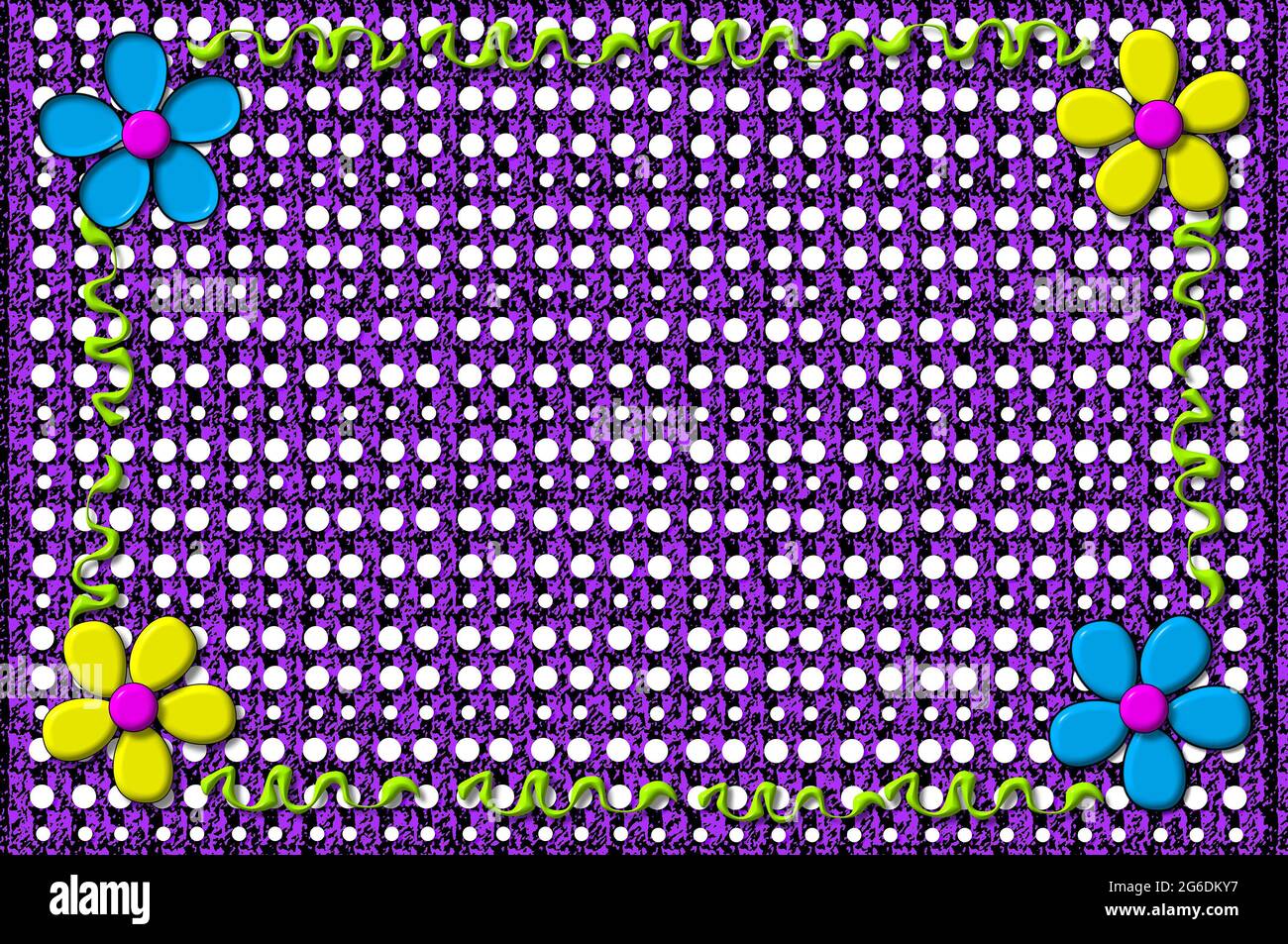 One of five patterns, This bright purple, patterned background is ...