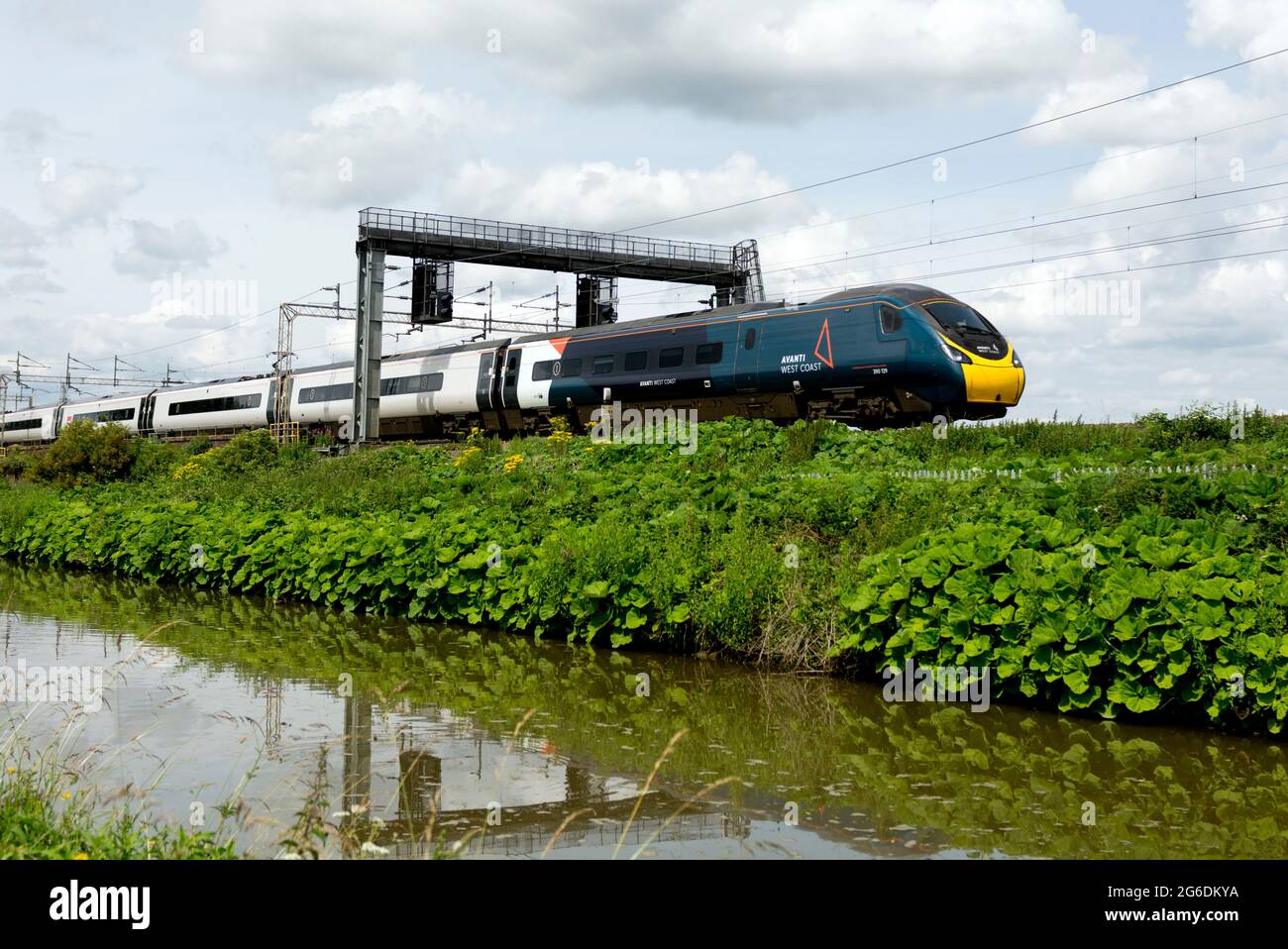 An Avanti West Coast Pendolino train on the West Coast Main Line ...
