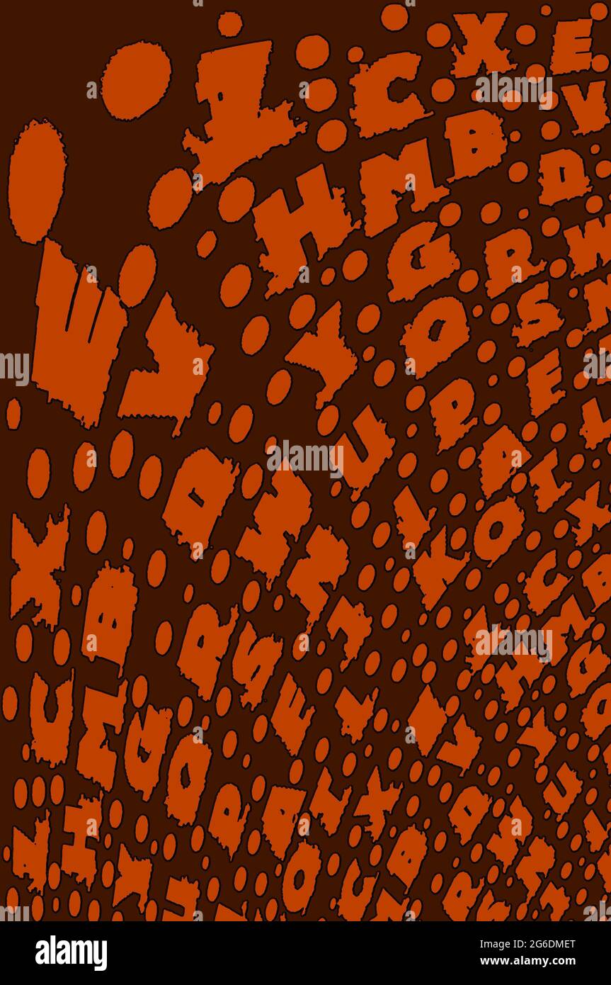 Orange alphabet letters fill hi-res stock photography and images - Alamy