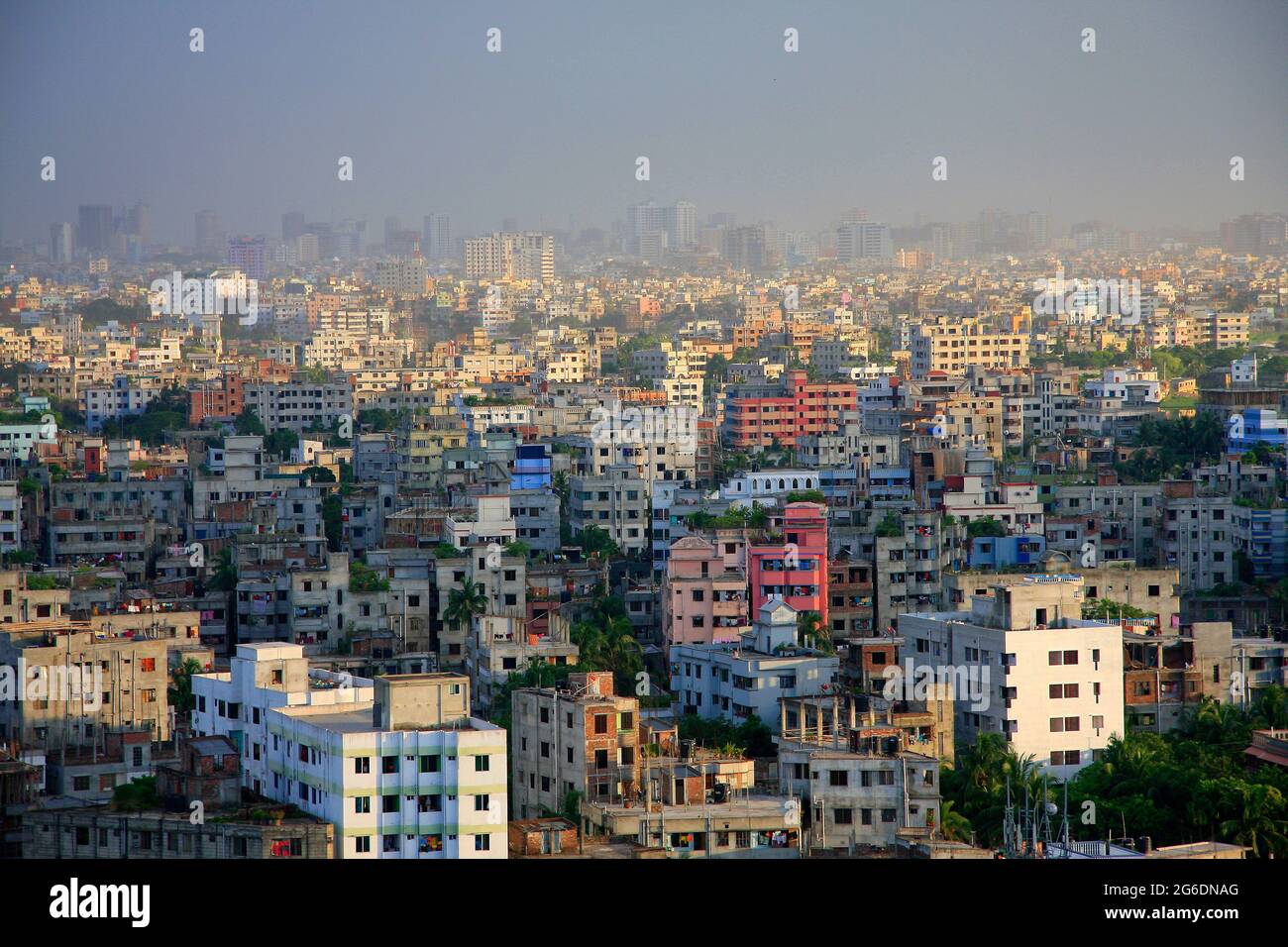 Dhaka City is one of the highly dense populated area in the world Stock ...