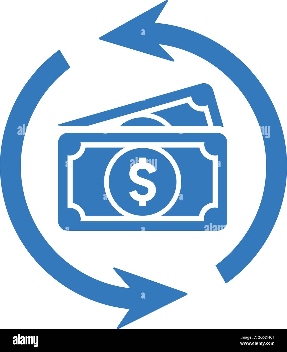Banking business, money transfer icon is isolated on white background ...