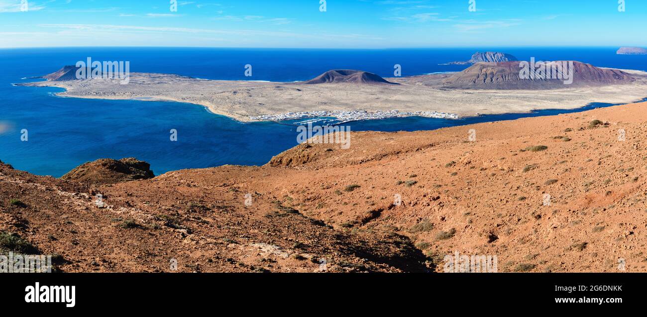 Mirador del Rio, a view point in Lanzarote Stock Photo - Alamy