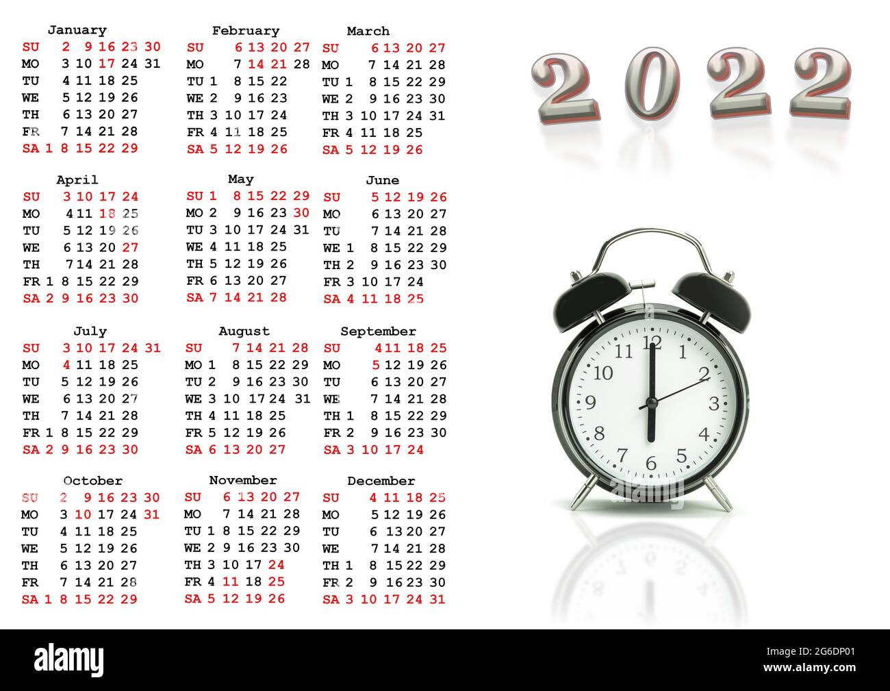 2022 Us Calendar Including Holidays