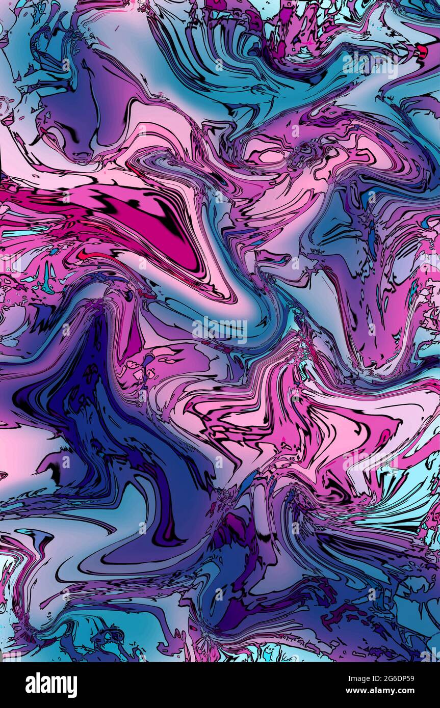 Colorful gases spiral through space in swirling colors of pink, purple ...