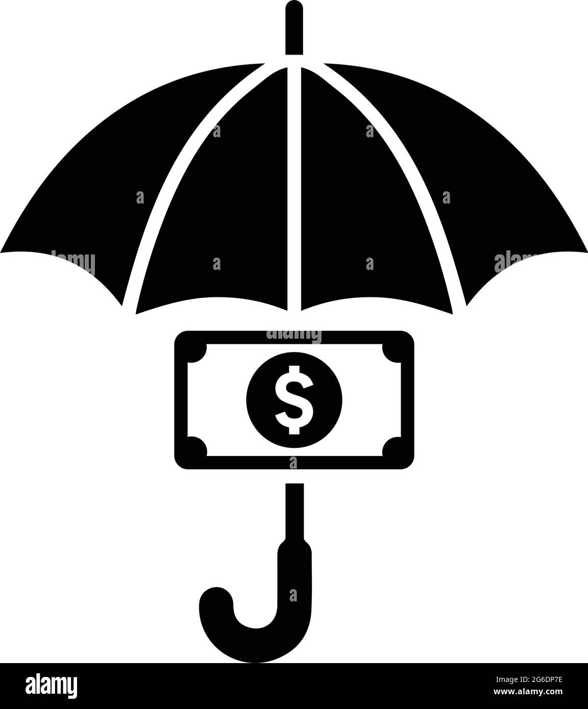 Protection dollar umbrella icon hi-res stock photography and images - Alamy