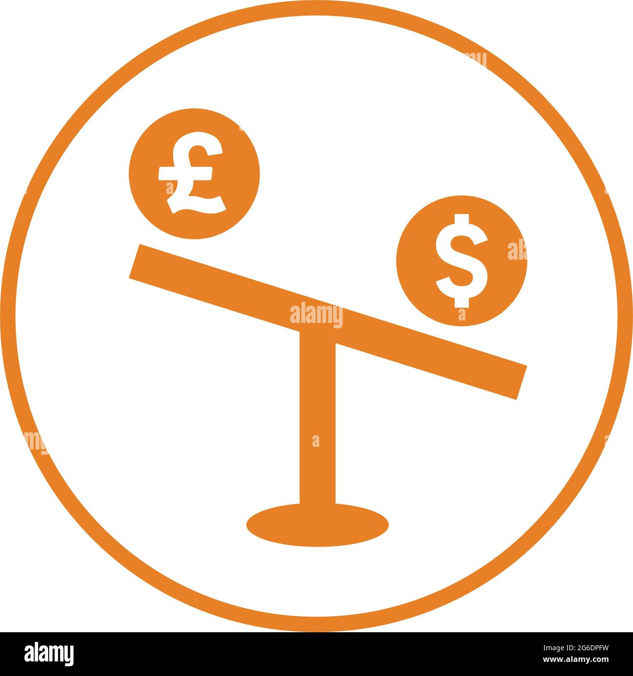 Currency exchange rate vector logo Stock Vector Images - Alamy