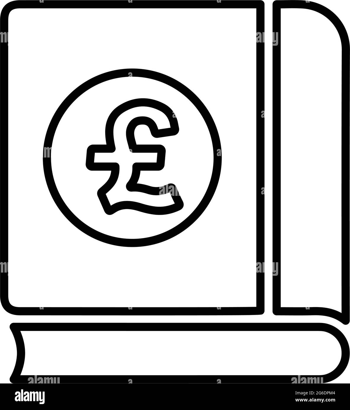 Currency book, document icon - Simple editable vector EPS file Stock ...