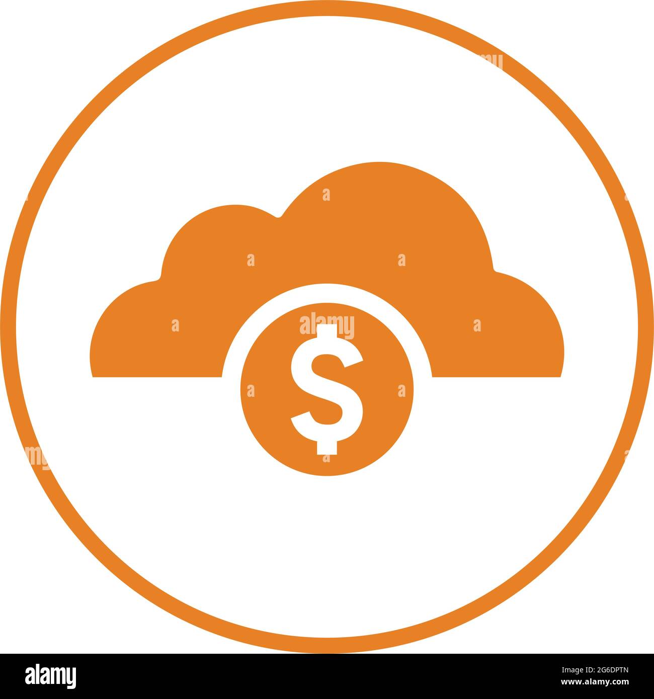 Dollar finance rain icon Cut Out Stock Images & Pictures - Alamy