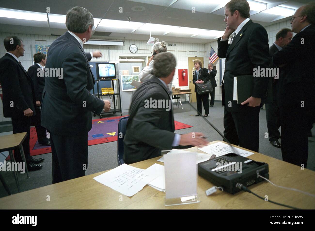 George bush 9 11 emma e sarasota hi-res stock photography and images ...