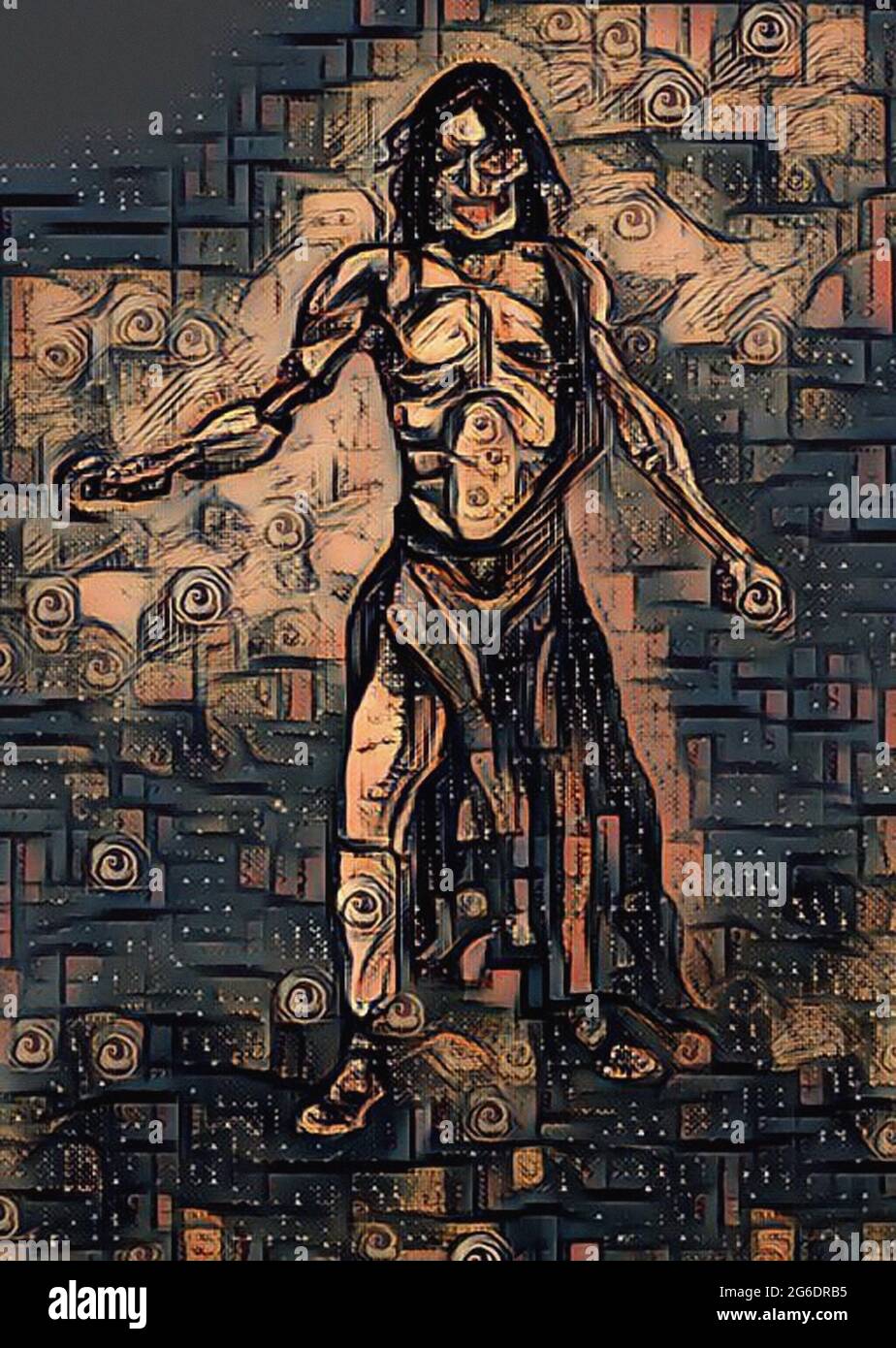 illustration of an evil zombie Stock Photo - Alamy