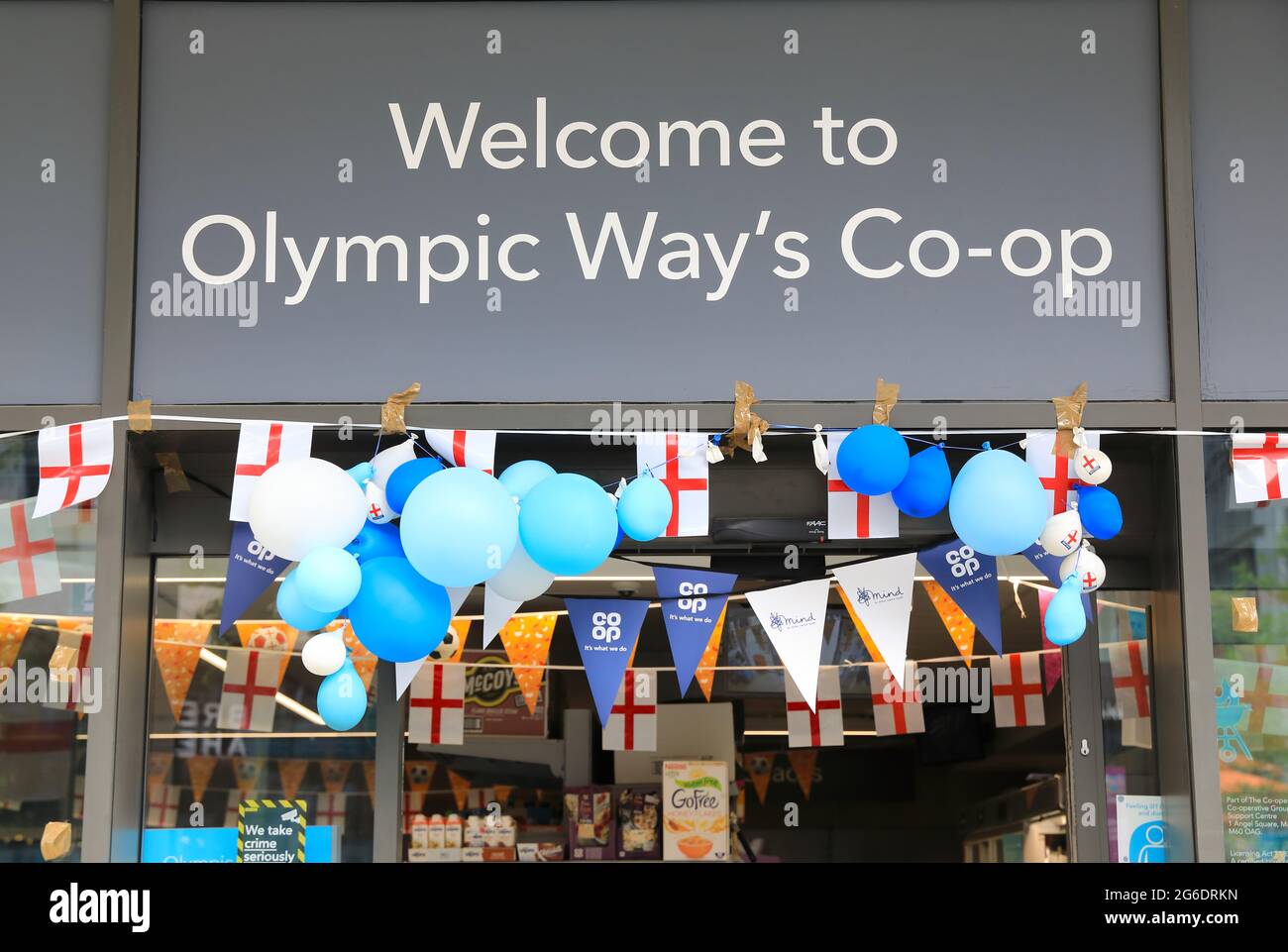 The Olympic Way Co-Op near Wembley stadium in London where the UEFA ...