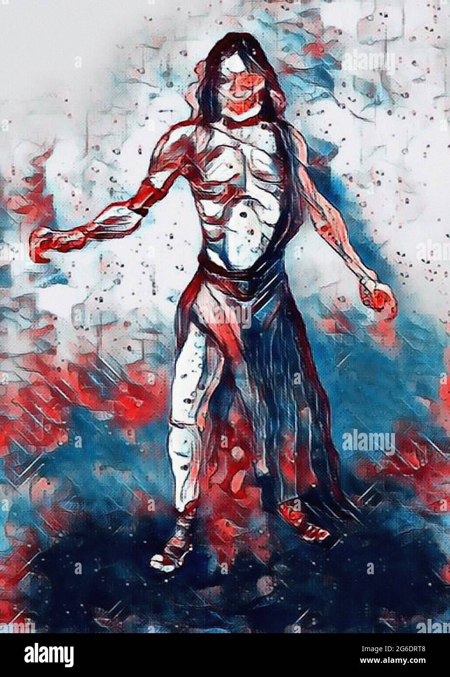 illustration of an evil zombie Stock Photo - Alamy