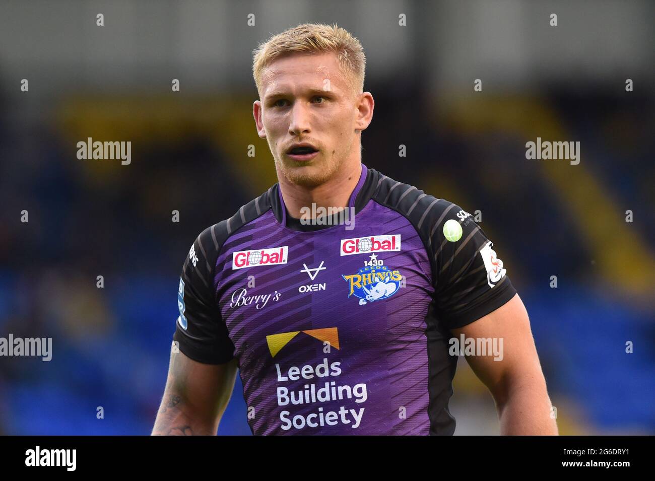 Warrington, UK. 05th July, 2021. Mikolaj Oledzki (8) of Leeds Rhinos ...