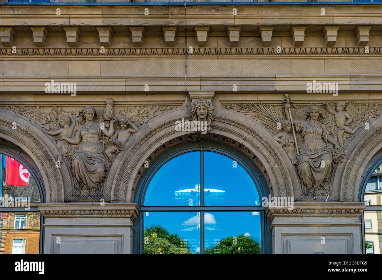 Christian design on a building Stock Photo - Alamy