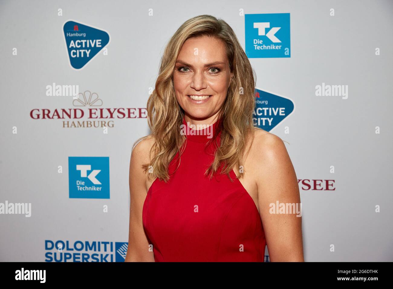 Hamburg, Germany. 05th July, 2021. Julia Scharf, TV presenter, comes to ...