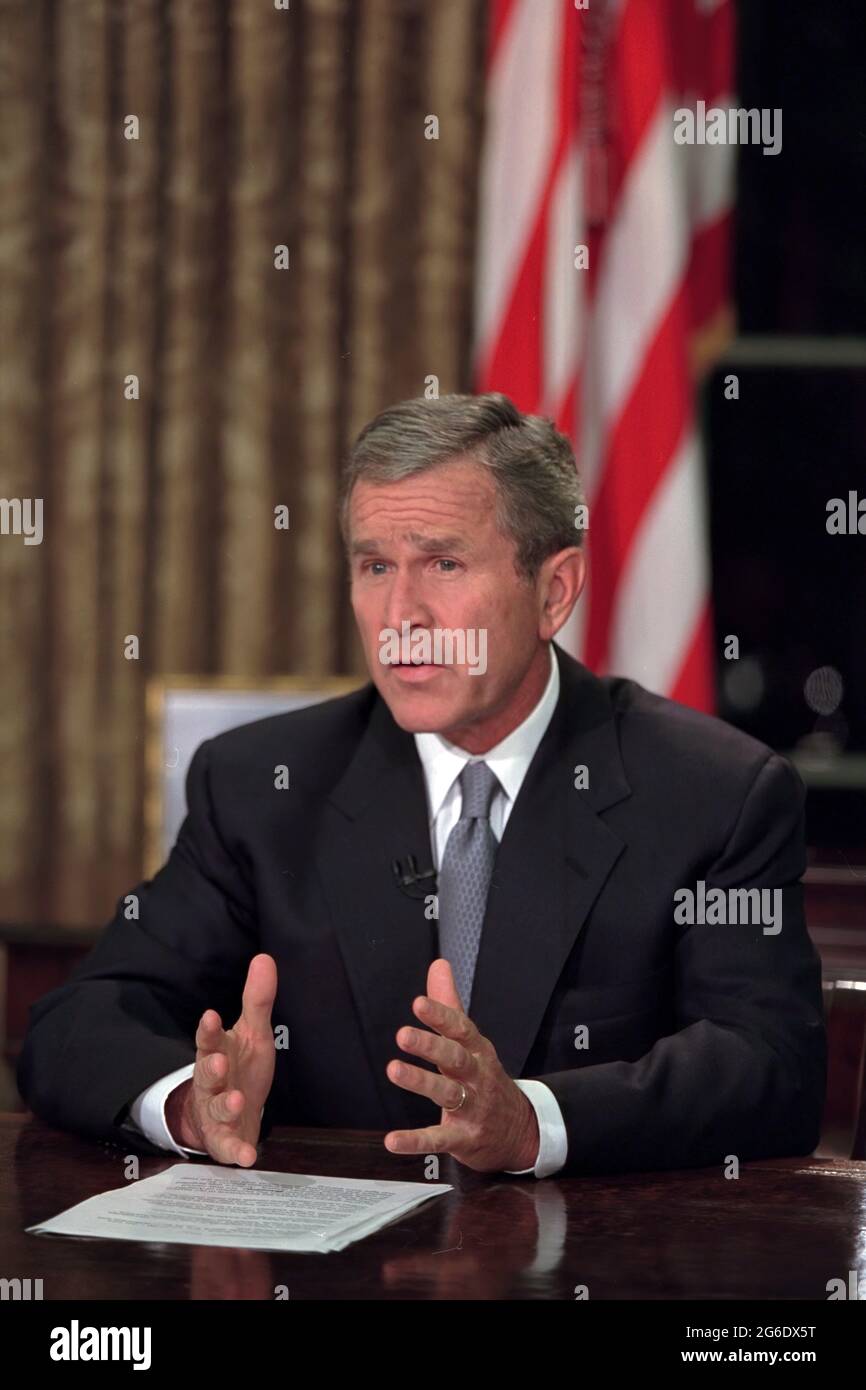 President George W. Bush delivers his Address to the Nation Tuesday ...