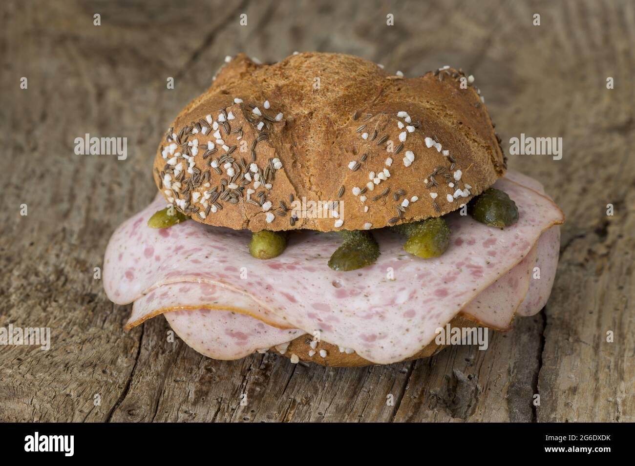 Leberkase semmel hi-res stock photography and images - Alamy