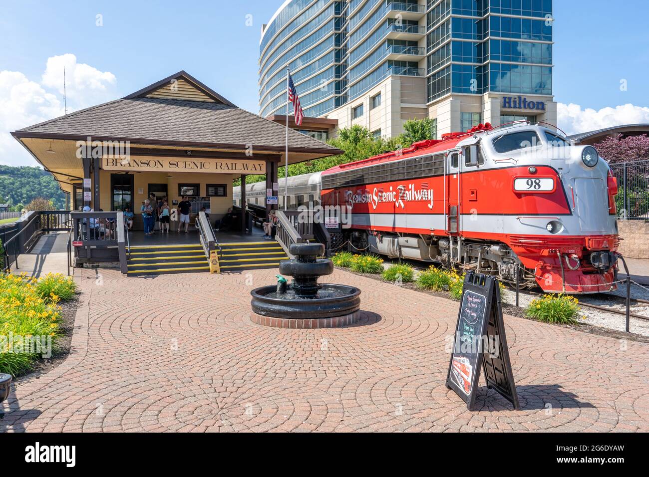 Branson, MO - June 9, 2021: The vintage Branson Scenic Railway ...