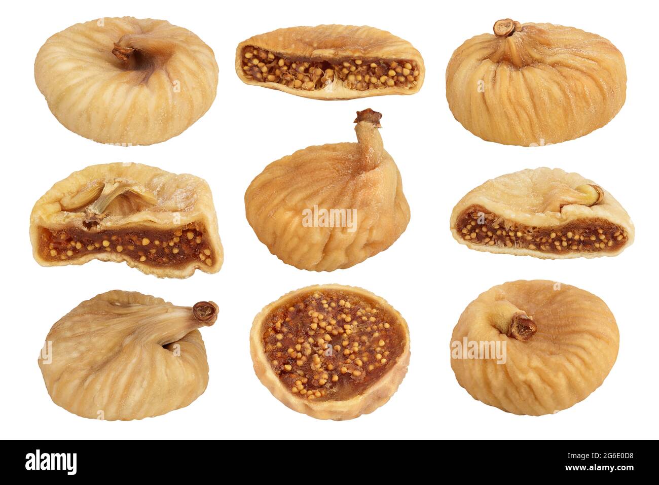 dried fig isolated on white background with clipping path and full ...