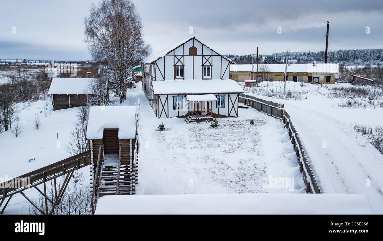 Territory of the residence of Ded Moroz Stock Photo - Alamy