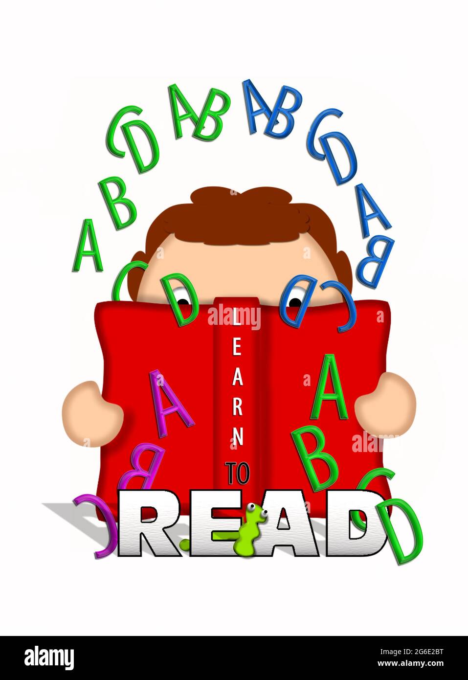 Cartoon kid alphabet hi-res stock photography and images - Alamy