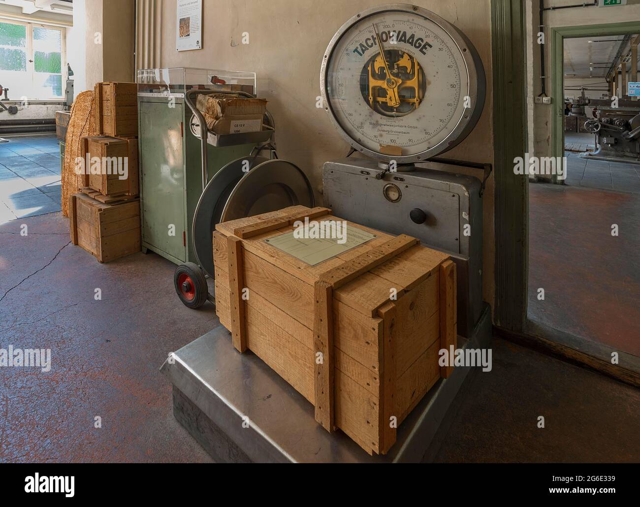 Scales for shipping crates in the valve factory, Industrial Museum ...