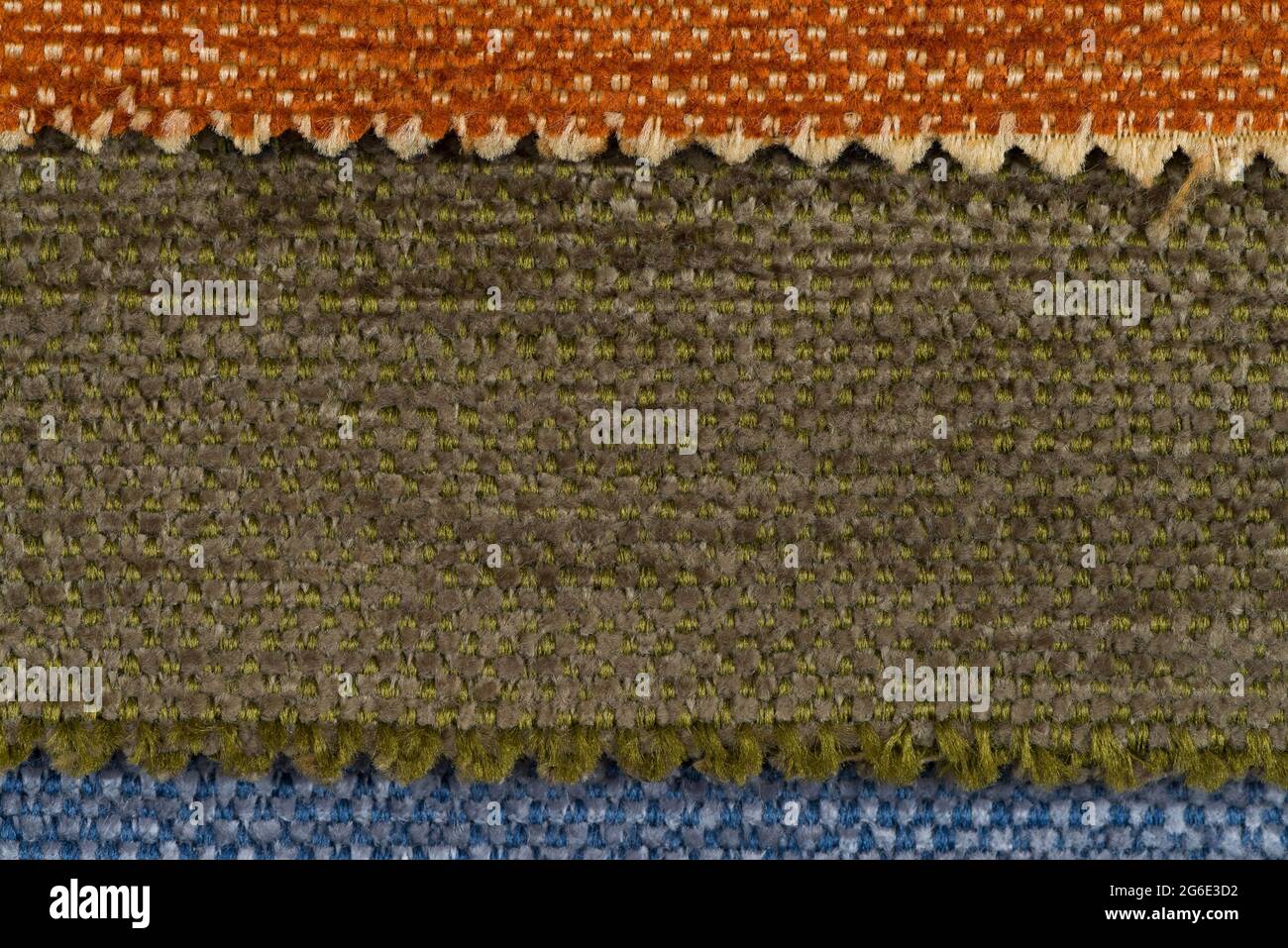 Closeup detail of multi color fabric texture samples Stock Photo - Alamy