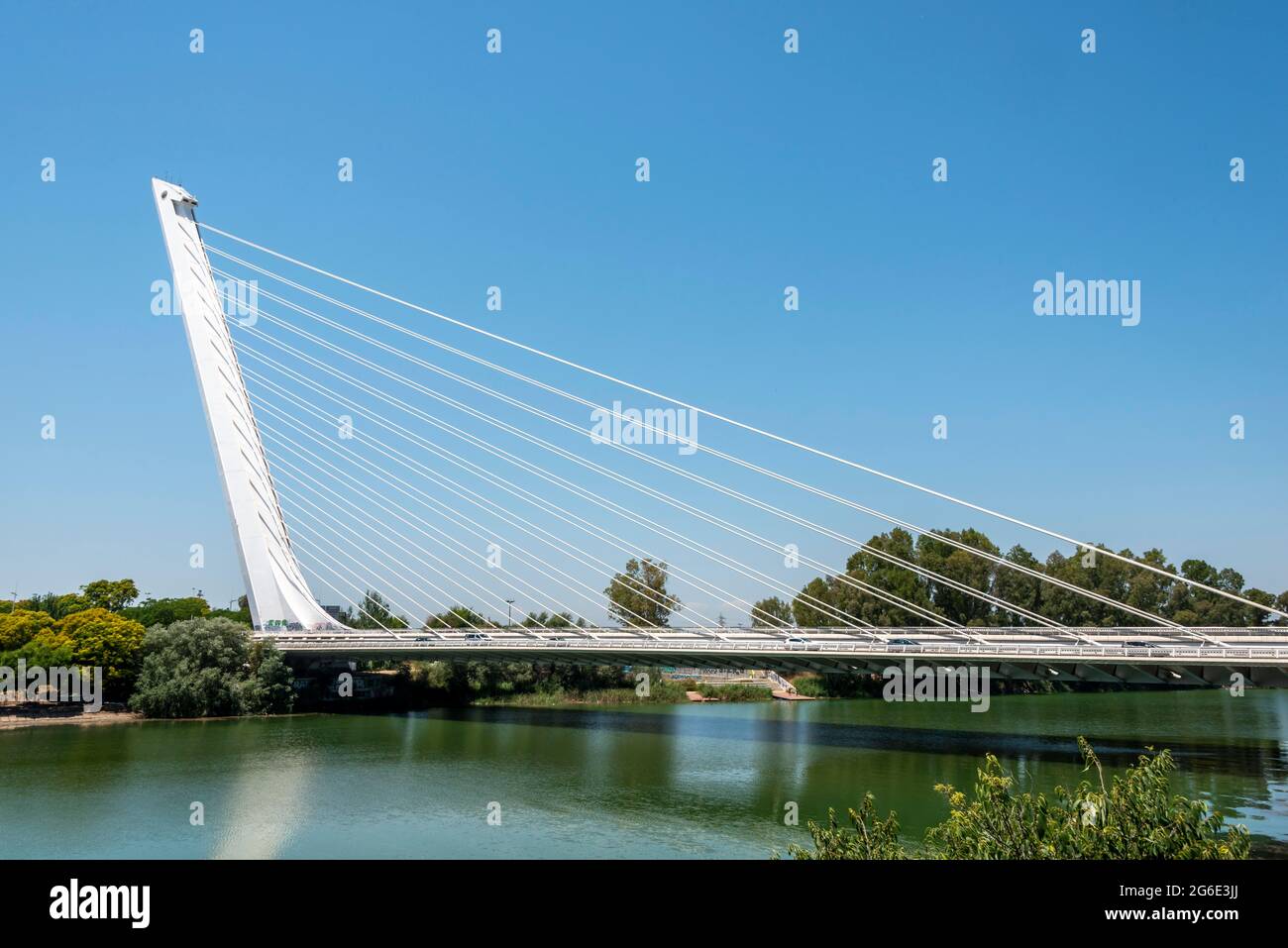 Alamillo bridge seville hi-res stock photography and images - Alamy