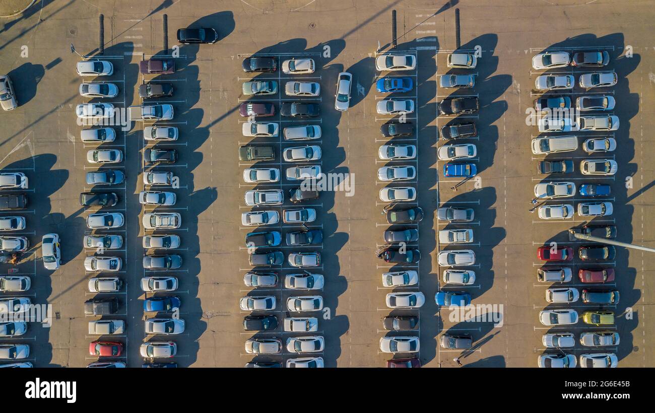 Parked Cars Aerial View High Resolution Stock Photography and Images ...