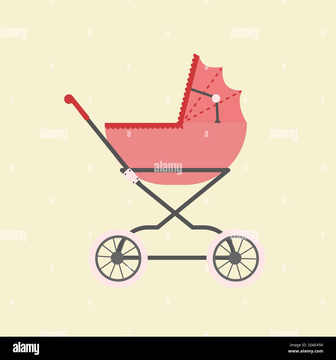 Baby carriage vector illustration. Stroller clip art Stock Vector Image ...