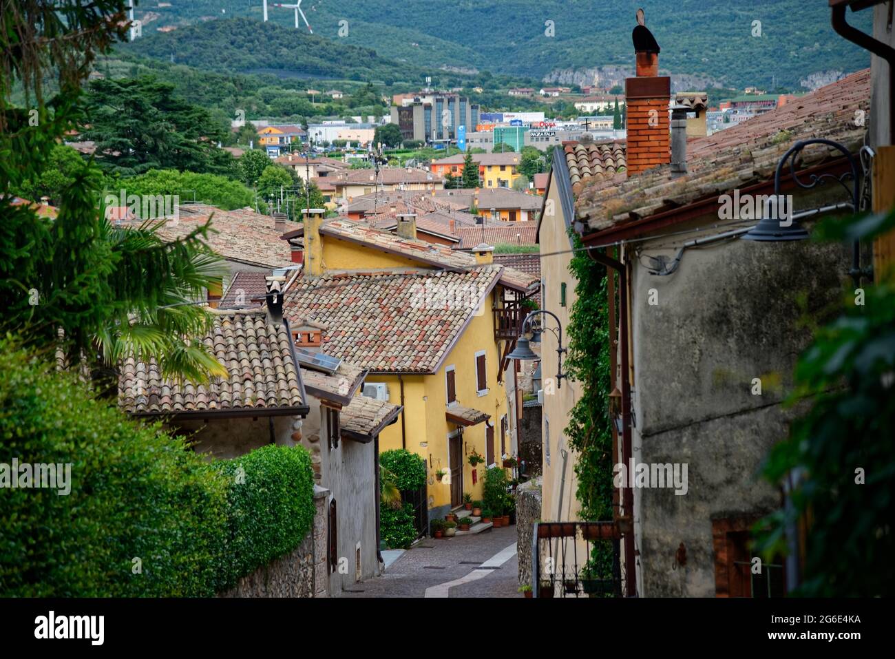 Small village Affi south-east of Lake Garda, Affi, Veneto, Italy Stock ...