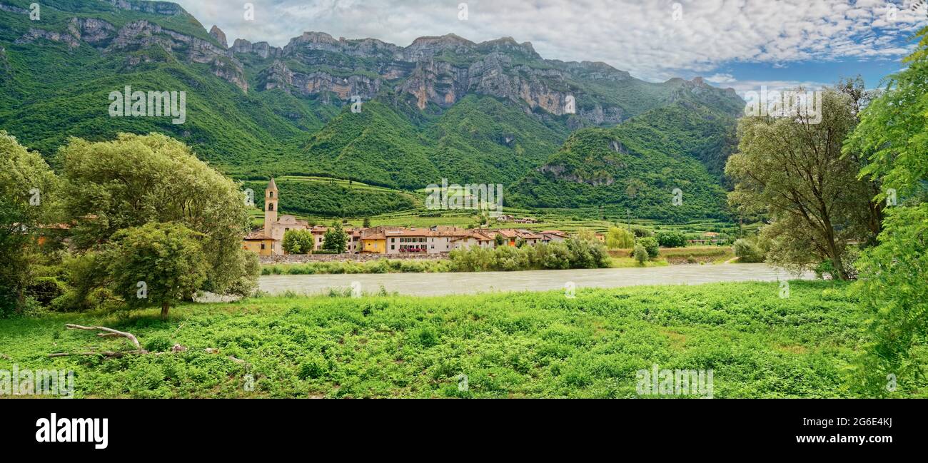 Adige valley cycle path hi-res stock photography and images - Alamy