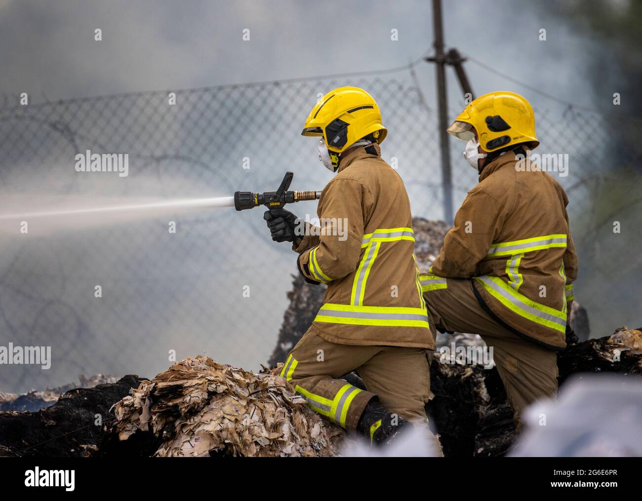 Northern Ireland Fire and Rescue Service (NIFRS) tackle a fire at ...