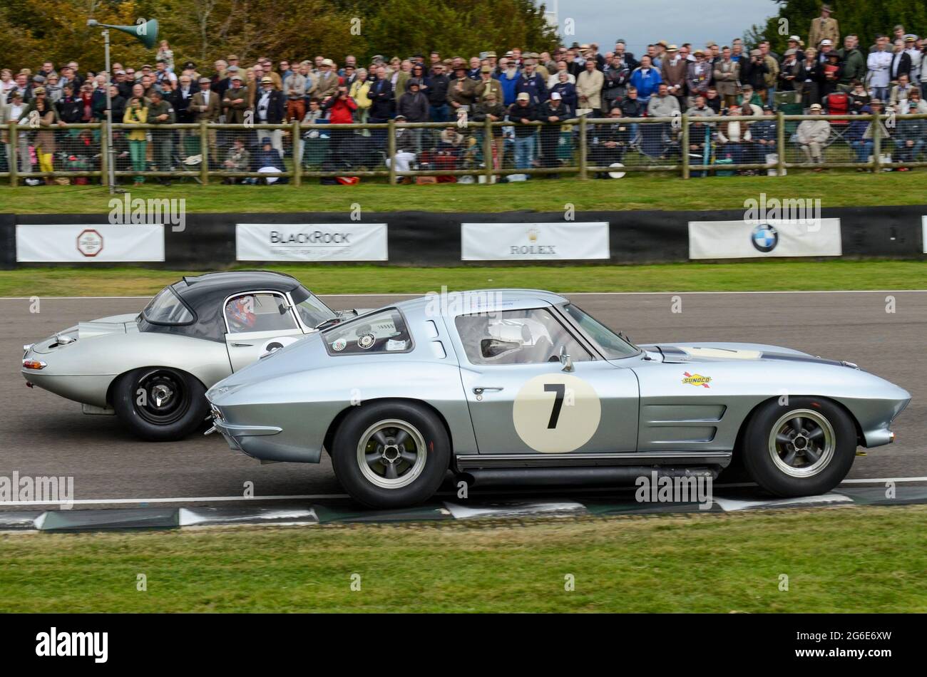 Chevrolet Corvette Sting Ray classic, vintage racing car competing in ...