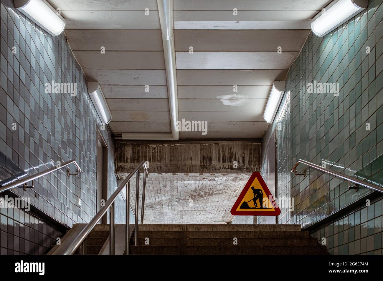 Metro exit, Stockholm, Sweden Stock Photo - Alamy