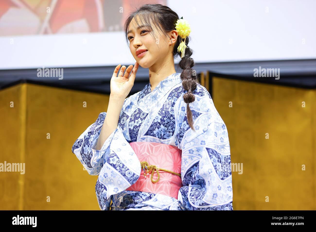 The Japan Yukata Culture Association held the "Miss Mister Japan Yukata ...
