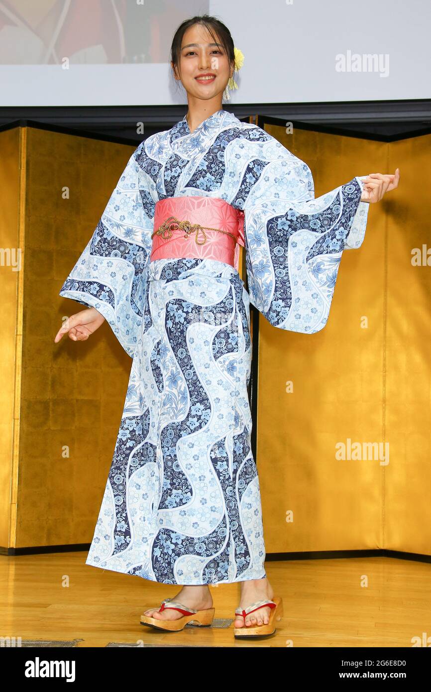 The Japan Yukata Culture Association held the "Miss Mister Japan Yukata ...