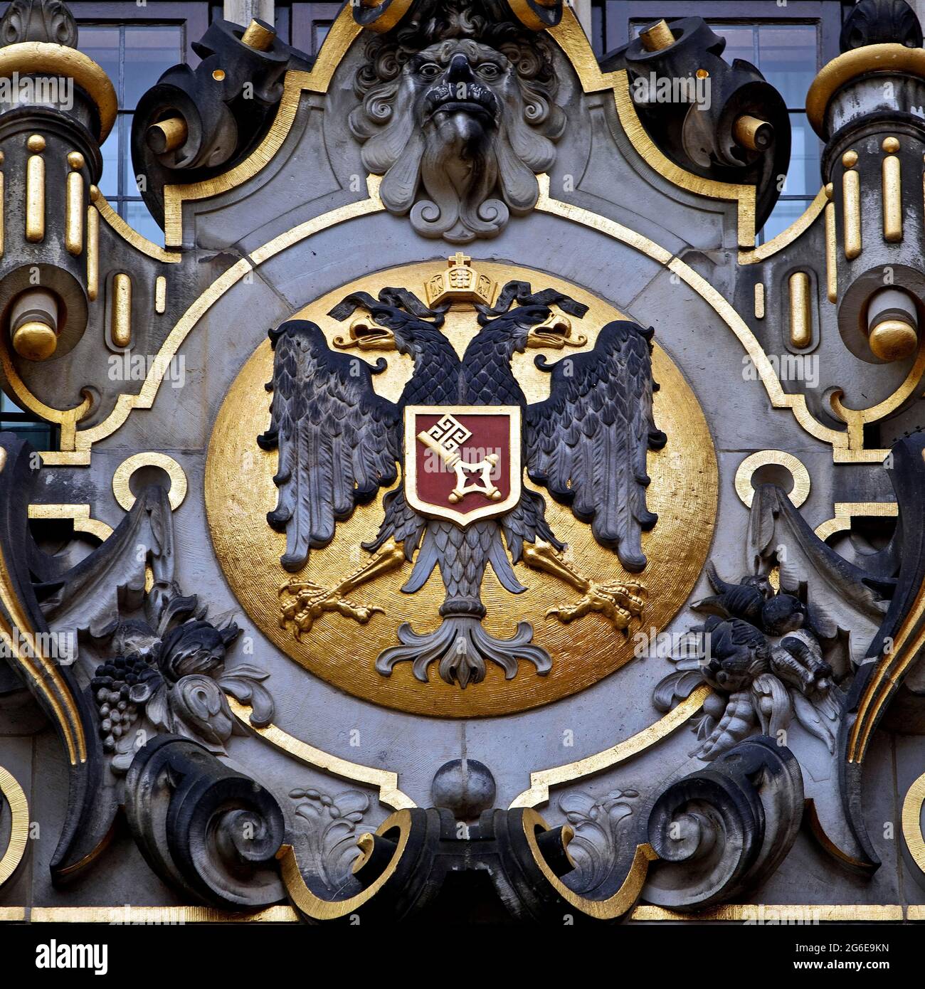 Schuetting, House of the Bremen Merchants, coat of arms of the ...